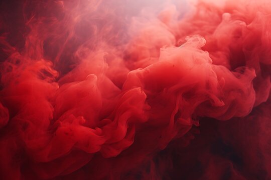 Red And Black Abstract Smoke