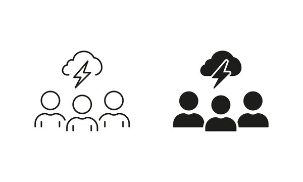 Brain Storm Silhouette