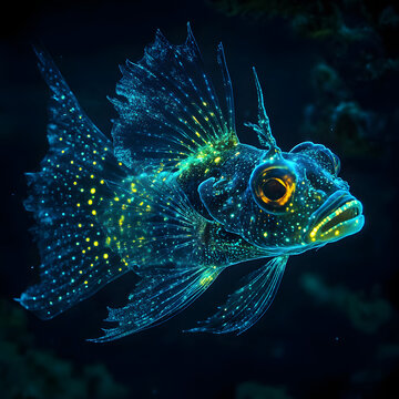 Glowing Deep Water Fish