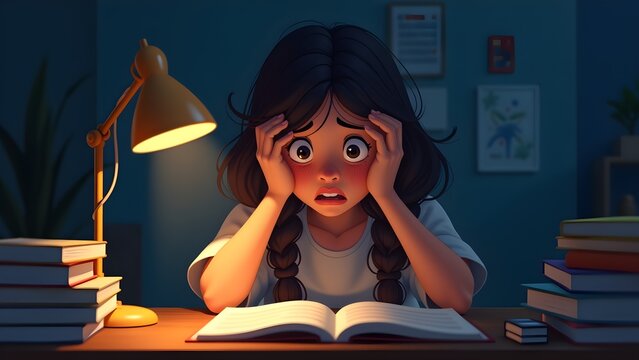 Exam Stress Cartoon Images – Browse 3,830 Stock Photos, Vectors, and ...