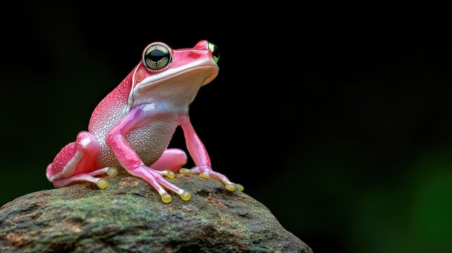 pink sided tree frog