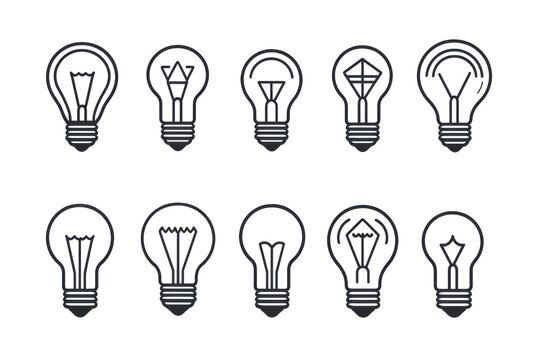 Light Bulb Filament Vector