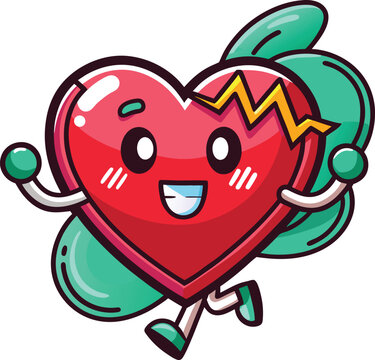 Heart Beating Moving Clip Art