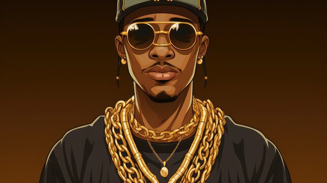 Cartoon Gold Chain Images – Browse 8,906 Stock Photos, Vectors, and ...