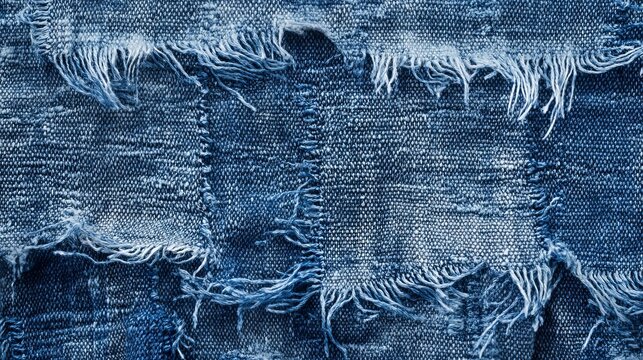 Ripped Denim Background