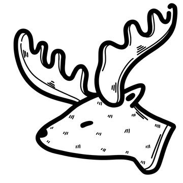 moose face coloring pages