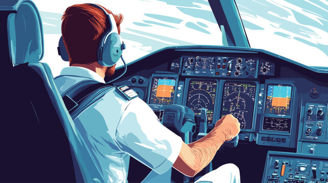 Afbeeldingen over "Airplane Cockpit" – Blader in stockfoto's, vectoren ...