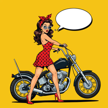 Pinup Motorcycle Images – Browse 2,105 Stock Photos, Vectors, and Video ...