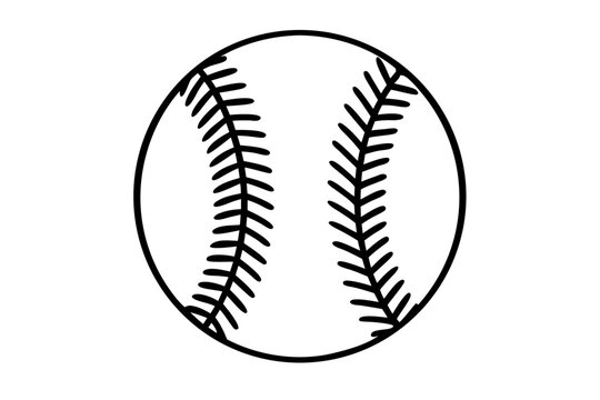 Baseball Ball Stitch Clipart