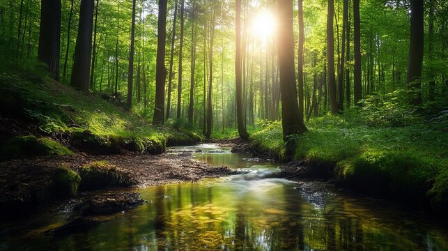 Peaceful Forest Background