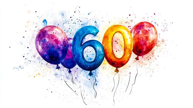 60th Birthday Clipart