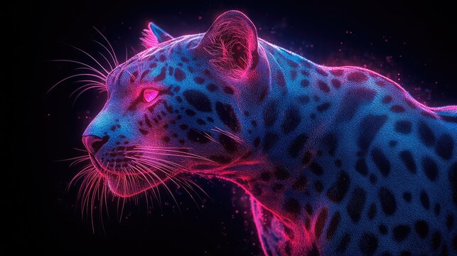 Neon Cheetah Backgrounds