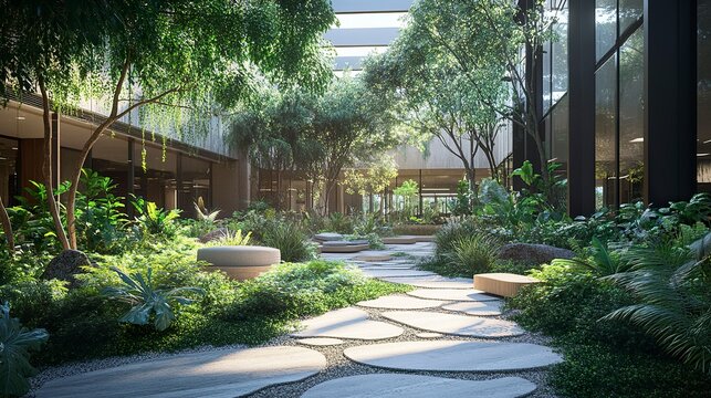 Office Courtyard Landscape