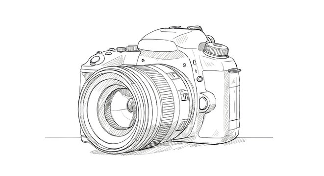 Dslr Camera Sketch Images – Browse 2,082 Stock Photos, Vectors, and ...