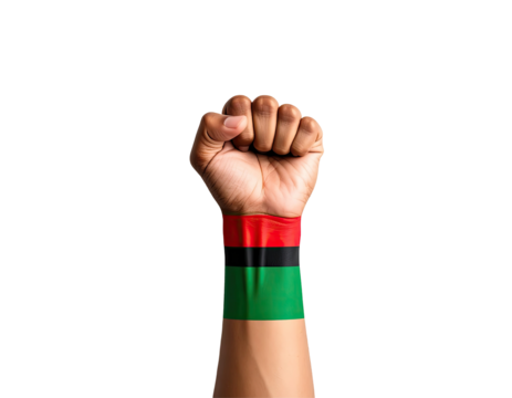 Transparent Hand Making Fist Symbolizing Strength