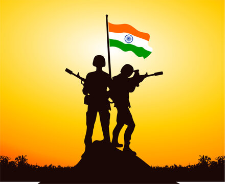 Indian Army Soldiers Saluting