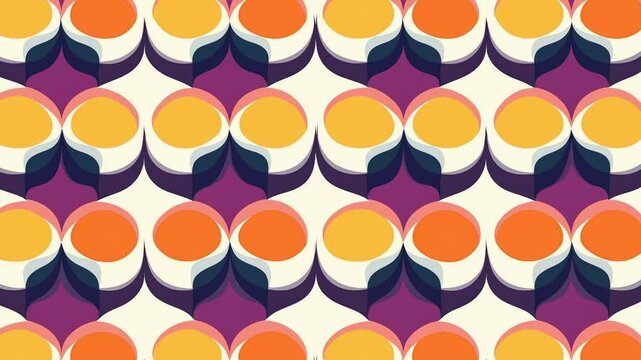retro circles background
