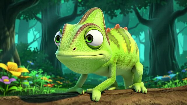 chameleon vector art