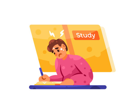 Exam Stress Cartoon Images – Browse 3,830 Stock Photos, Vectors, and ...