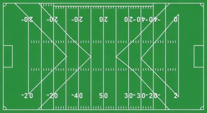Football Field Diagram With Hash Marks