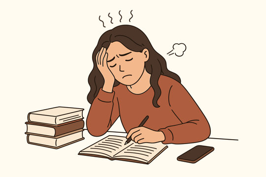 Exam Stress Cartoon Images – Browse 3,830 Stock Photos, Vectors, and ...