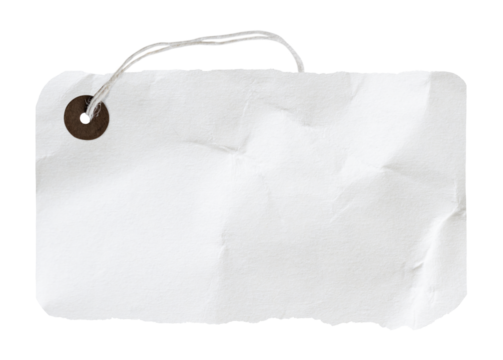 White label tag on transparent background for template design - Free ...