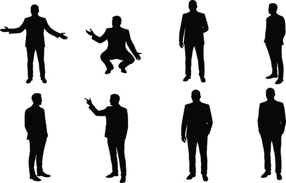 man vector silhouette