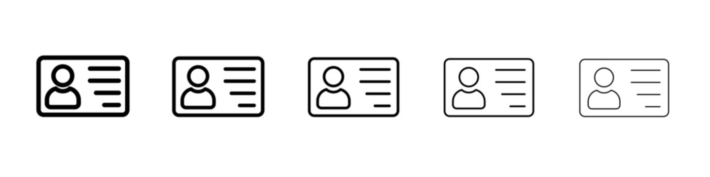 Id Card Icon Images – Browse 199,227 Stock Photos, Vectors, and Video ...