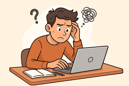 Exam Stress Cartoon Images – Browse 3,373 Stock Photos, Vectors, and ...