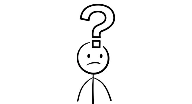Thinking Stick Figure Png
