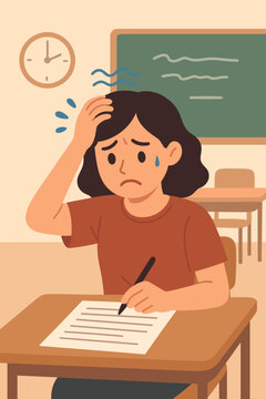 Exam Stress Cartoon Images – Browse 3,373 Stock Photos, Vectors, and ...