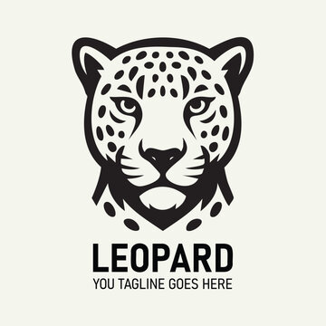 leopard head vector