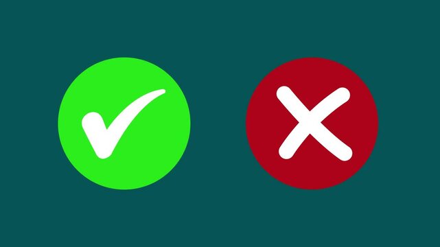 Green Check Mark Red X