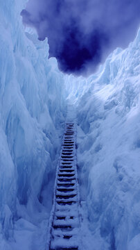 Crevasse Glacier Ladder