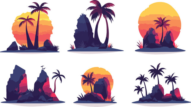 sunset vector free