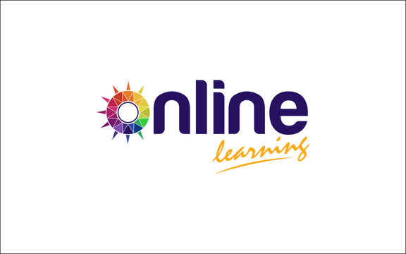 e learning logo  vector
