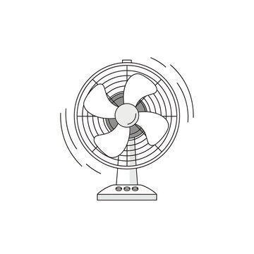Table Fan Drawing