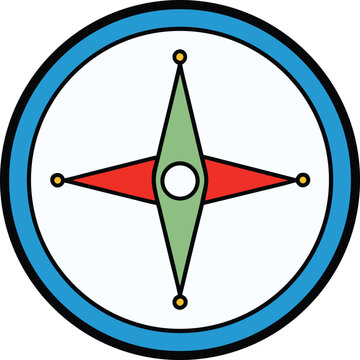 Simple Compass Clip Art