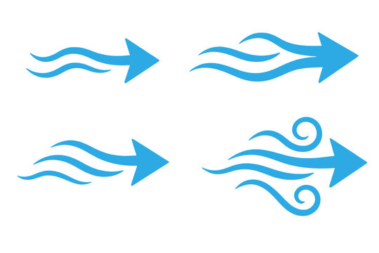 wind arrows vector