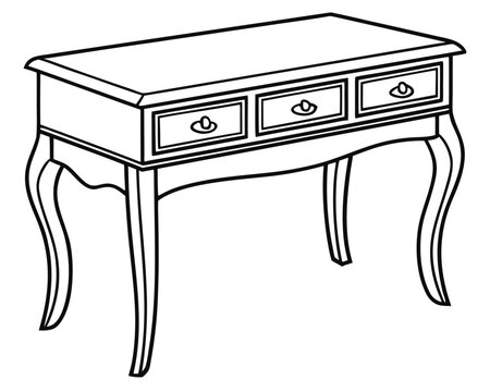 table line drawing