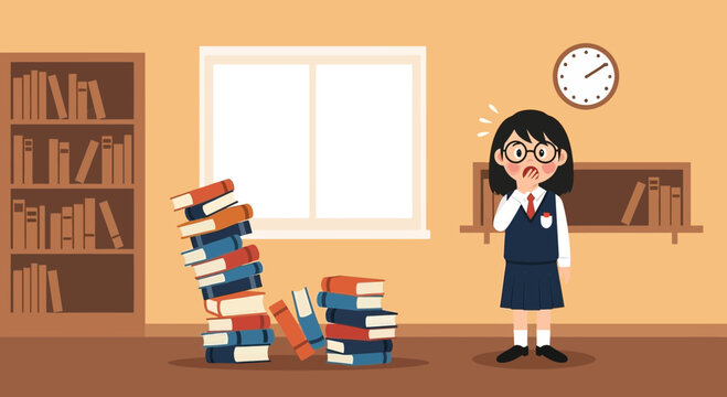 Exam Stress Cartoon Images – Browse 3,646 Stock Photos, Vectors, and ...