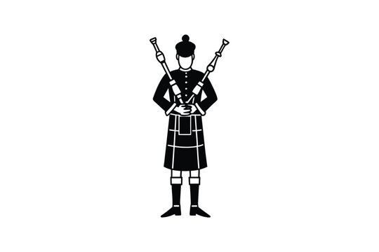 Bagpiper Silhouette Images – Browse 789 Stock Photos, Vectors, and ...
