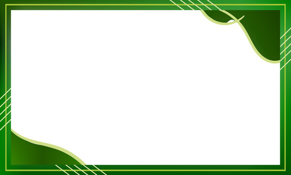 certificate border template green