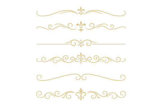 decorative scrolls vector