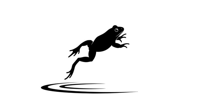 jumping frog clipart