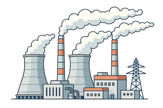 Fossil Fuel Power Station Animation