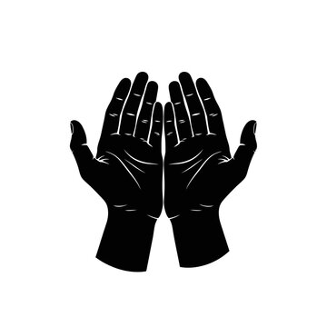 praying hands vector free
