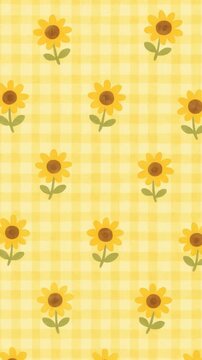 gingham wallpaper yellow