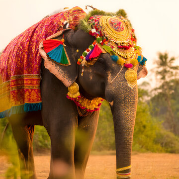 decorated elephant