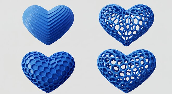 3d printed heart shape